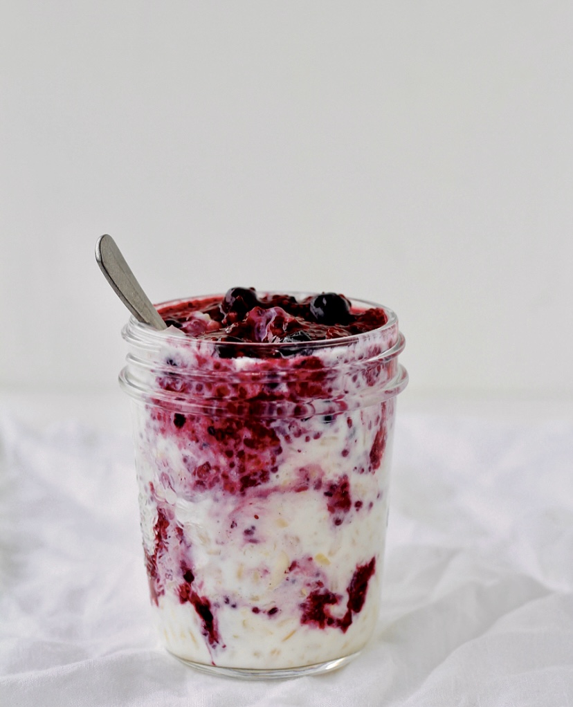 Morgen-ris a l'amande med havreris - V FOR VEGETARISK